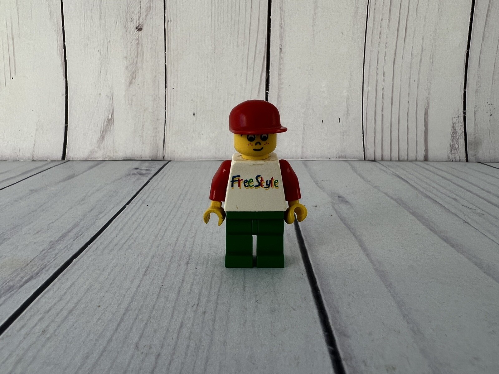 Lego #2186 MiniFigure FREESTYLE Timmy 1997 Red HAT Green LEGS Fre001 | eBay