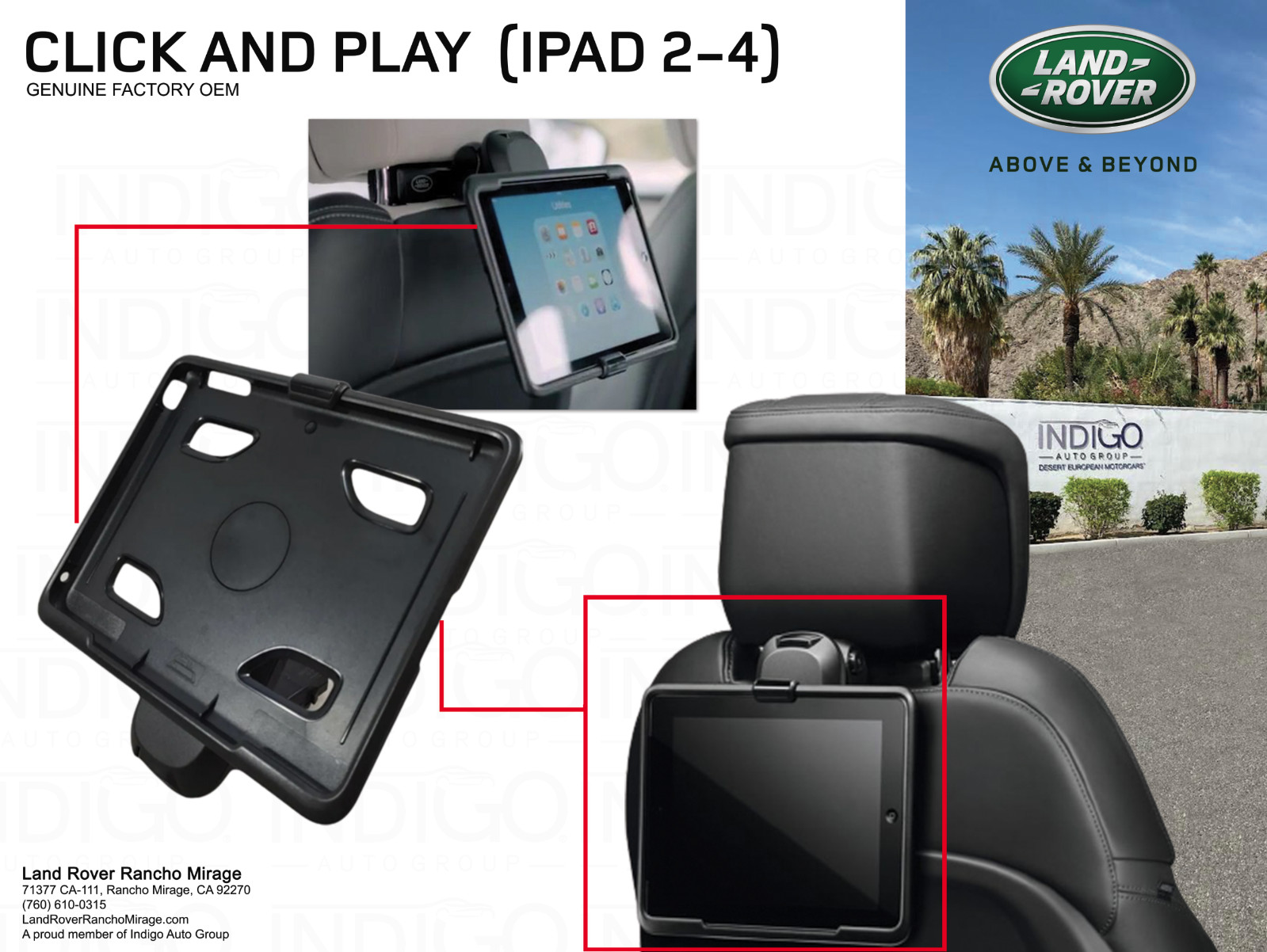 Genuine OEM Land Rover / Range Rover Click and Go System - iPad 2-4 ...