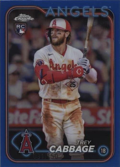 2024 Topps Chrome - Trey Cabbage #226 Blue Refractor /150 (RC) for sale ...