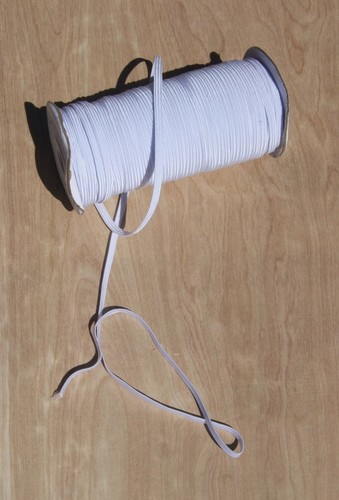Flat Thin White Elastic 99p Metre 1/4 inch Ideal for Sewing Face Masks ...