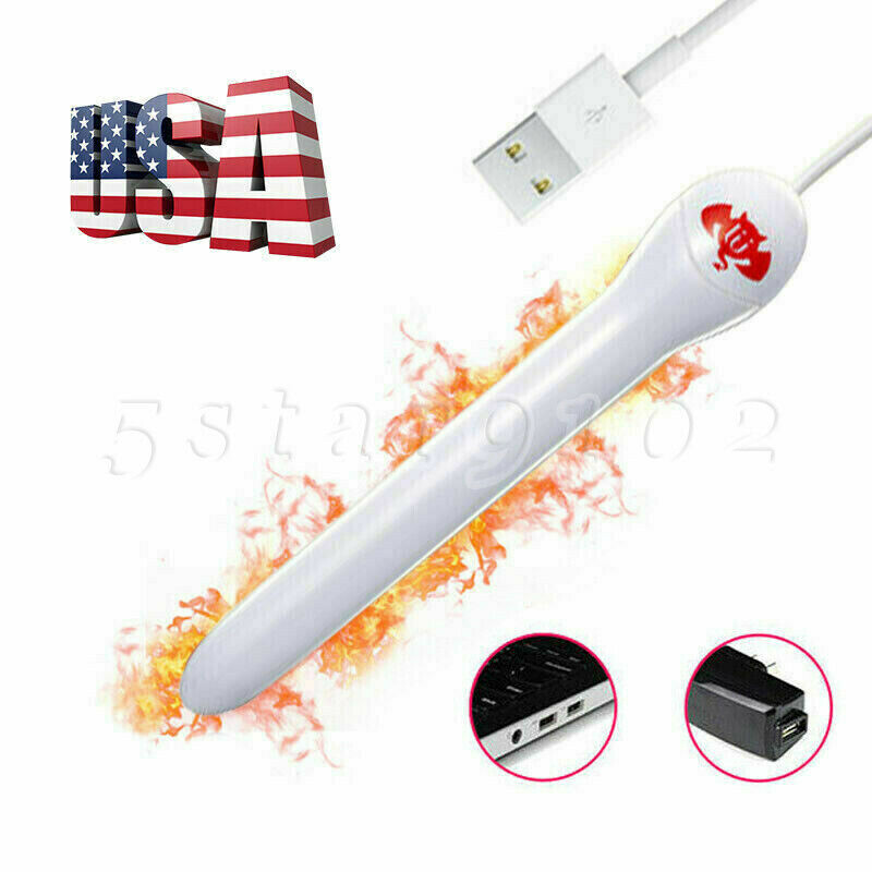 USB Heating Rod Warmer Female Male Masturbation Doll Dildo Vibrator Sex ...