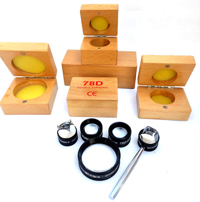 Bawa Optometry Lens Set Of 5 Lenses 20D 90D 78D 3 Mirror & 4 Mirror ...