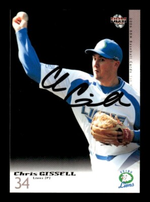 CHRIS GISSELL 2006 BBM BASEBALL MAGAZINE #82 ON-CARD AUTO - SEIBU LIONS ...