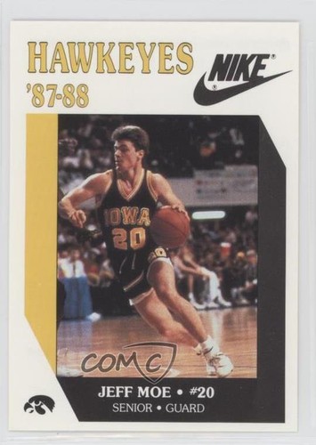 1987-88 Nike University of Iowa Jeff Moe | eBay
