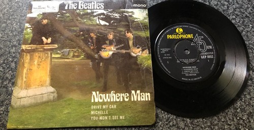BEATLES NOWHERE MAN 1966 UK PARLOPHONE 7" SINGLE EP GEP 8952 | eBay