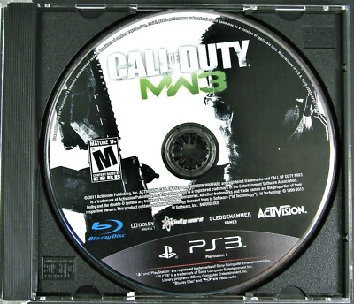 Playstation 3 Call Of Duty Modern Warfare 3 MW3 Video Game PS3 Disc ...