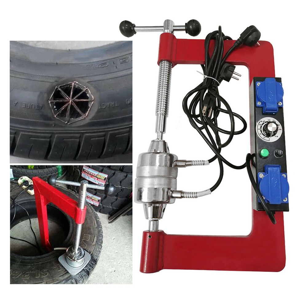 110V Tire Auto Repair Machine Patch Tool Kit Spot Vulcanizing Machine ...