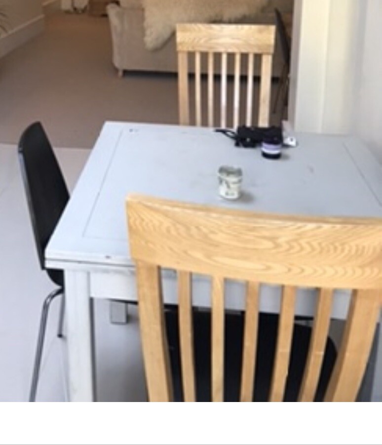 Extending Dining Table , Square To Rectangle, Solid Wood. Seats Up To 8 ...