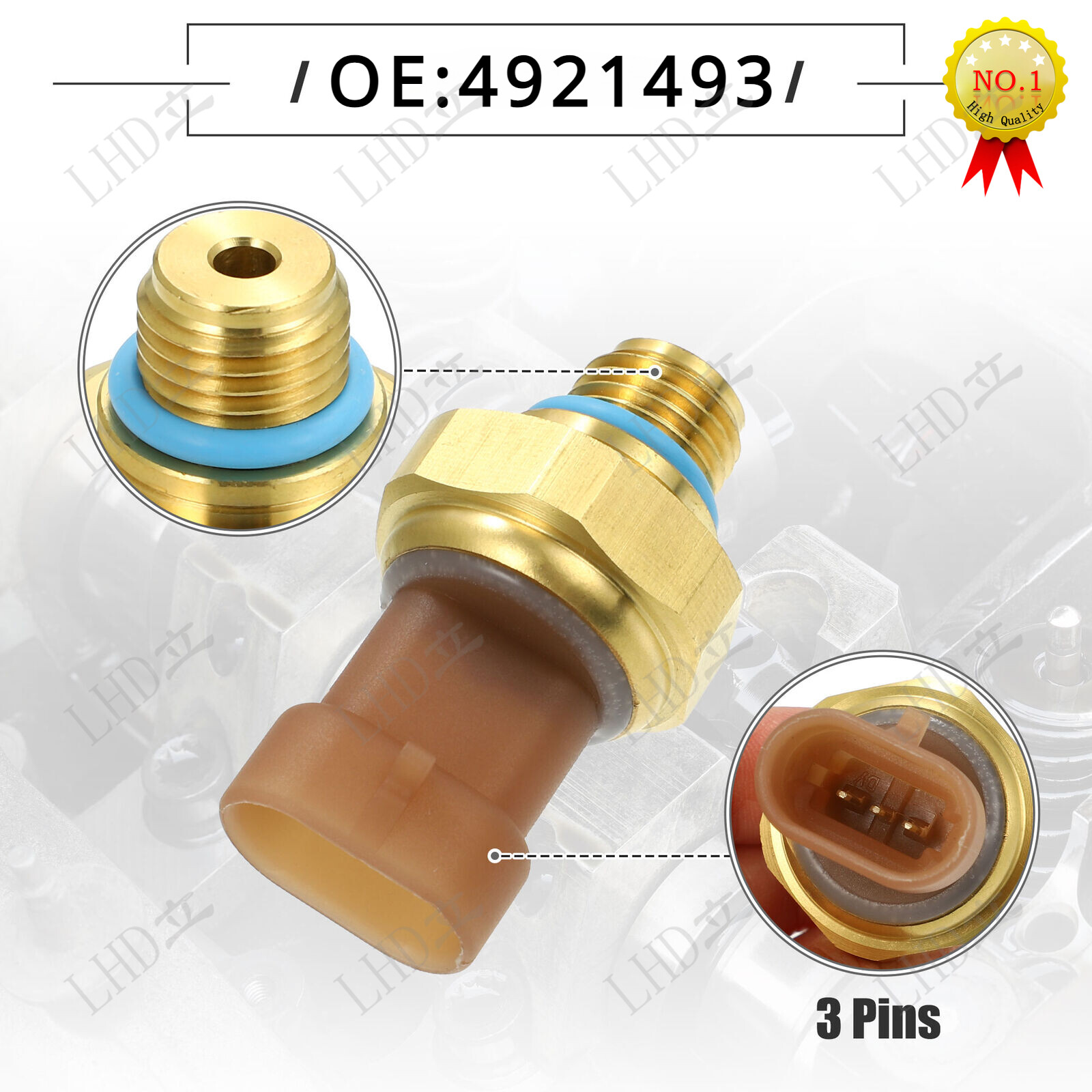 1 Pc Manifold Absolute Pressure MAP Sensor 3330141 4921493 For CUMMINS ...