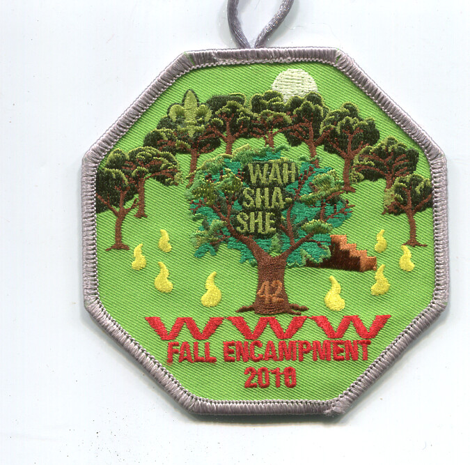 OA PATCH FROM LODGE 42- WAH SHA SHE- FALL ENCAMPMENT- 2010 | eBay