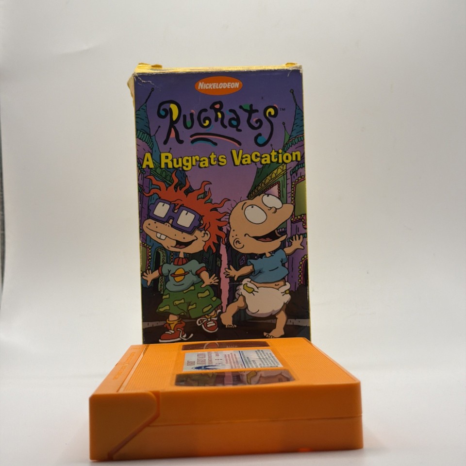 Rugrats A Rugrats Vacation VHS 1997 Nickelodeon Orange Tape Classic ...