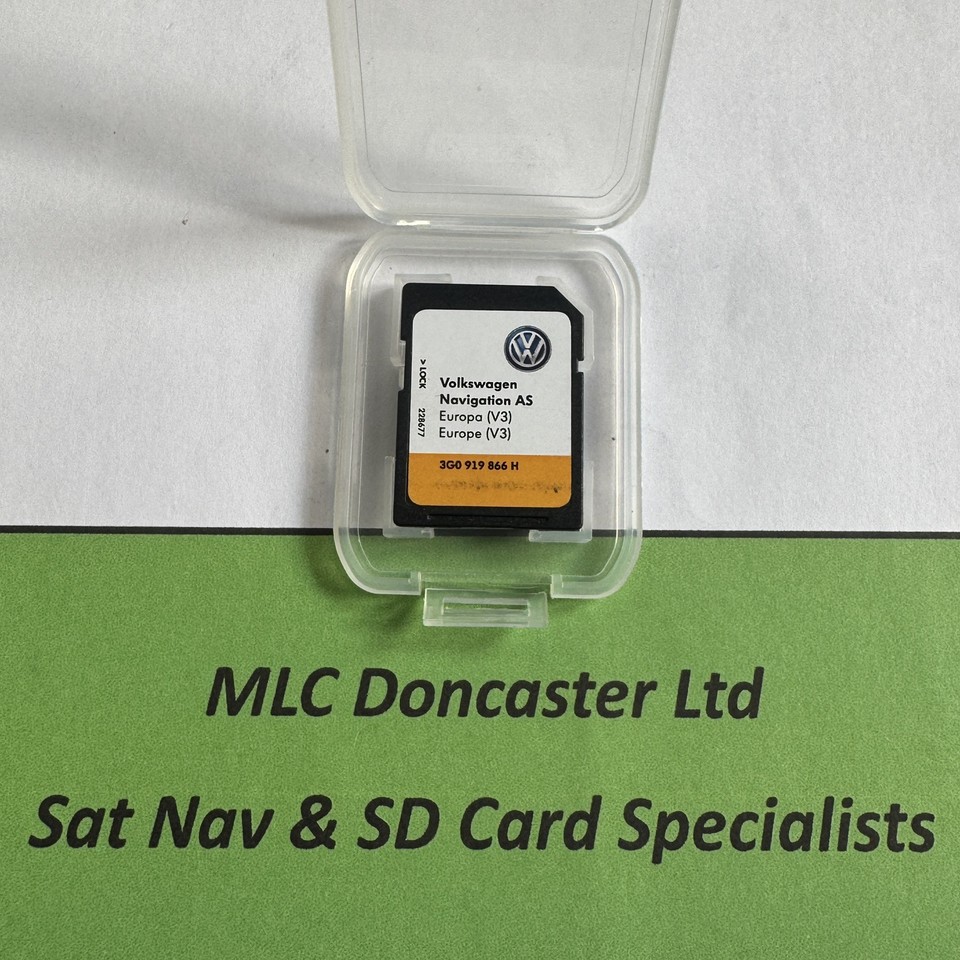 Genuine Volkswagen V3 Satellite Navigation SAT NAV SD Card 3G0 919 866 ...