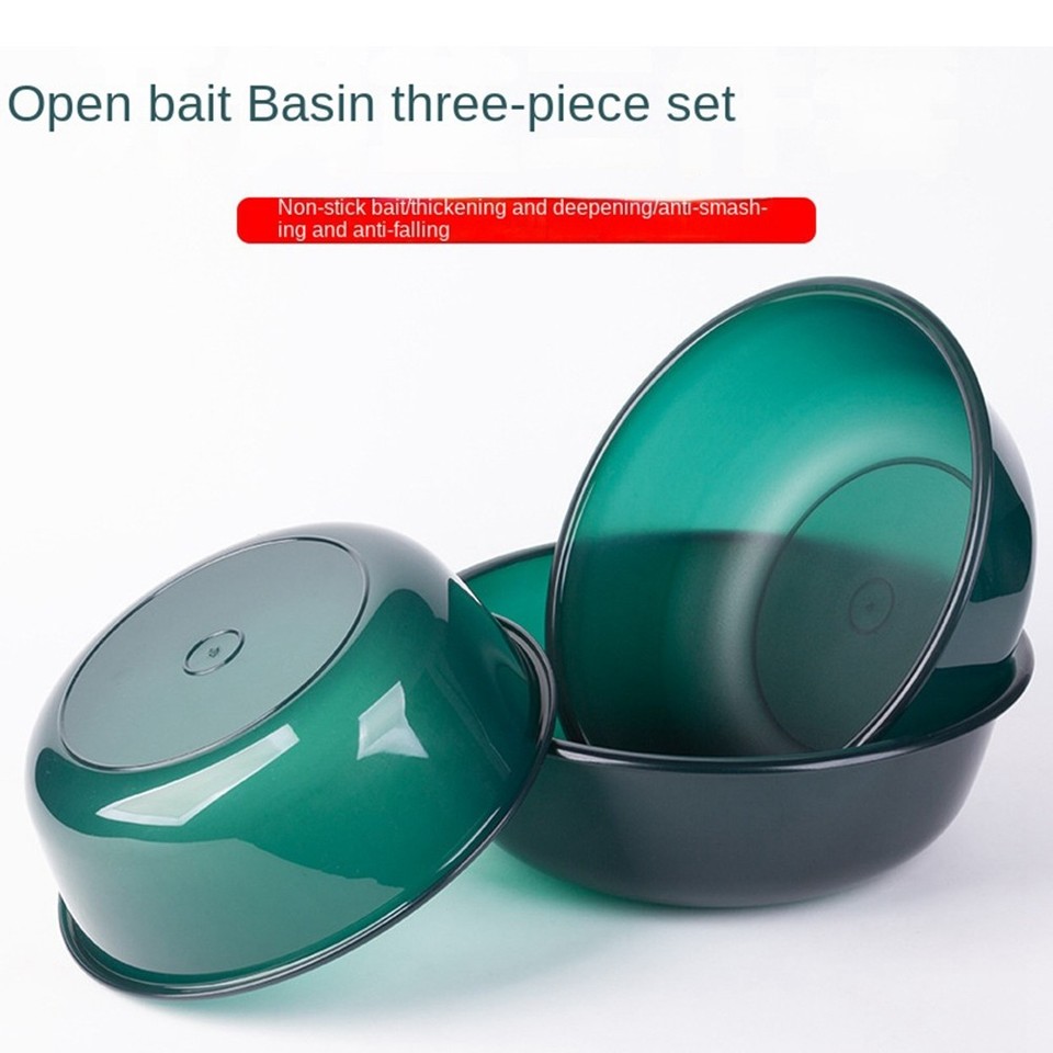 Three-Piece Bait Bowl Set, Non-Stick Bait Mixing Bowl, Fishing ...
