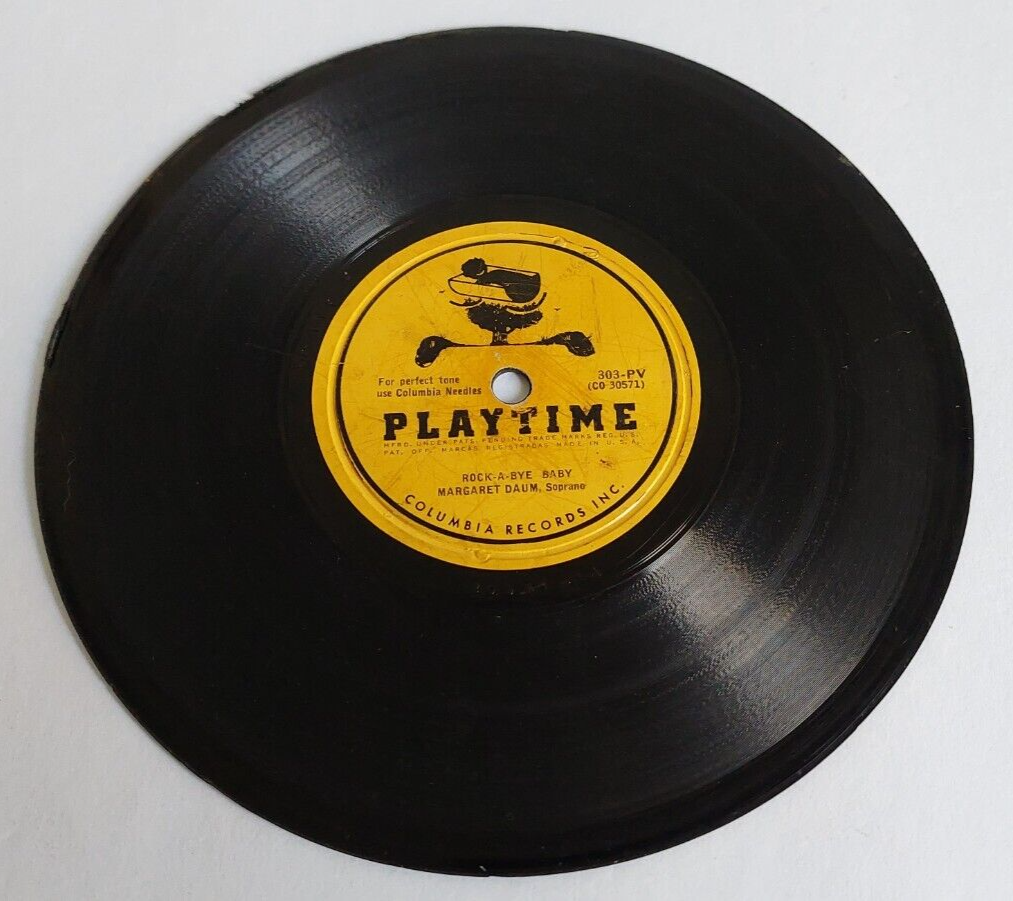 SING A SONG OF SIXPENCE / ROCK A BYE BABY. PLAYTIME, COLUMBIA RECORDS ...