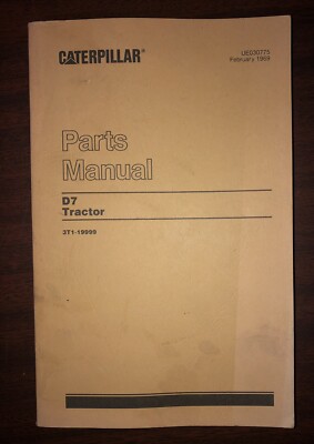 CAT Caterpillar D7 PARTS MANUAL CATALOG TRACTOR sn 3T1-19999 | eBay