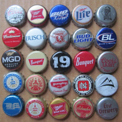 25 OLD SCHOOL OBSOLETE US BEER BOTTLE CAPS LOT 3 | eBay