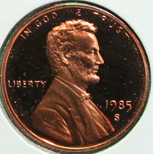 1985 S Lincoln Penny One-Cent Proof U.S. Mint Coin 1c from Proof Set | eBay