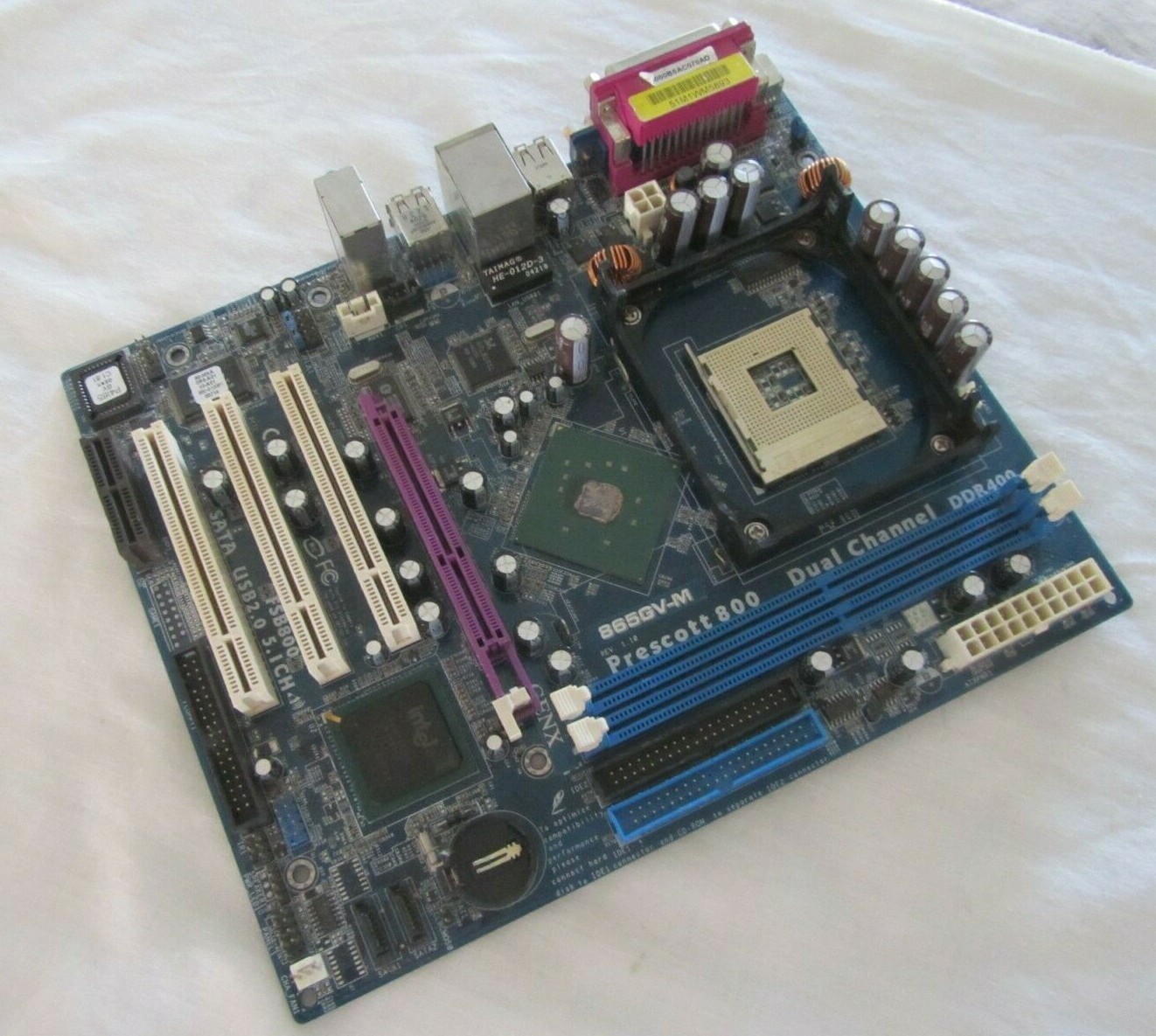 GENX 865GV-M Rev 1.1 Motherboard Socket Intel mPGA478B Prescott 800 686 ...