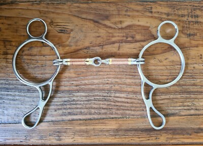 Stainless Steel Wonder Gag Gaited Horse Bit- Jointed Mouth Copper Wire ...