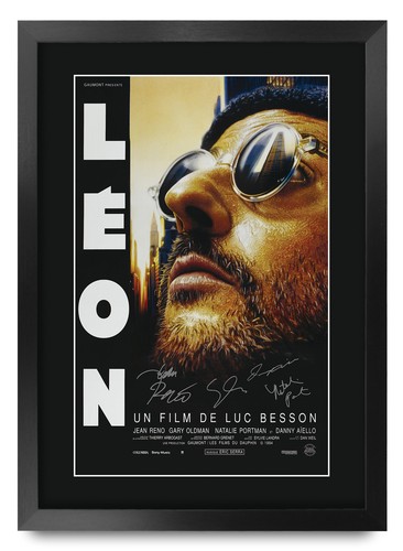 Gifts For Jean Reno Fans Leon Movie Printed Framed Autograph Picture A3 ...