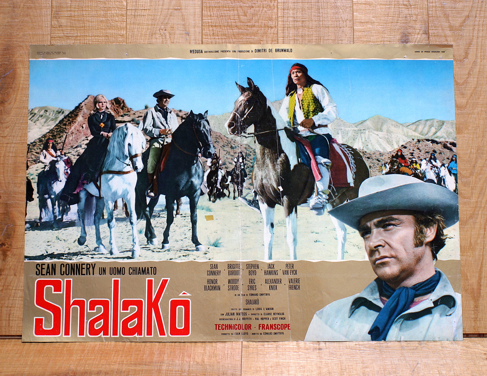 SHALAKO fotobusta poster Brigitte Bardot Sean Connery Stephen Boyd ...