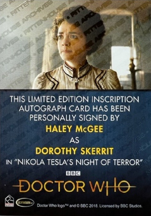 Doctor Who Series 11 & 12 Hobby Edition Haley McGee Inscription ...