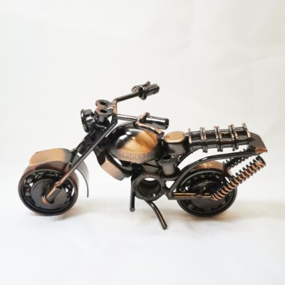 Handmade Recycled Metal Art Motorcycle Sculpture Collection Motorbike ...