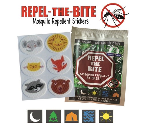 B2G1F 72 Pack Anti Bug Insect Pest Repellent Sticker Patch Natural ...