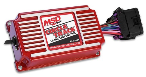 MSD CIRCLE TRACK LS IGNITION CONTROL BOX,RED,24X1X 58X1X 58X4X CRANK ...
