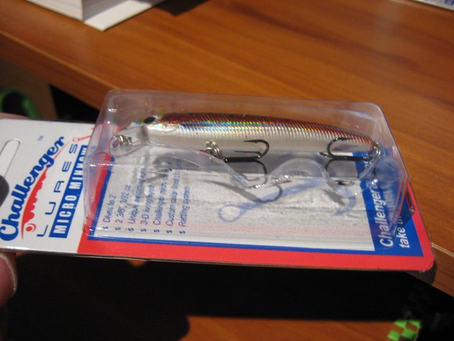 Challenger Lures Micro Floating Minnow 2 3 8 3 32 Oz JL 034 071 Rainbow ...