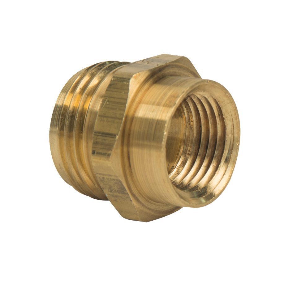 Ght to NPT, 3/4" Male GHT x 1/2" Female NPT Pipe Brass Adapter ...