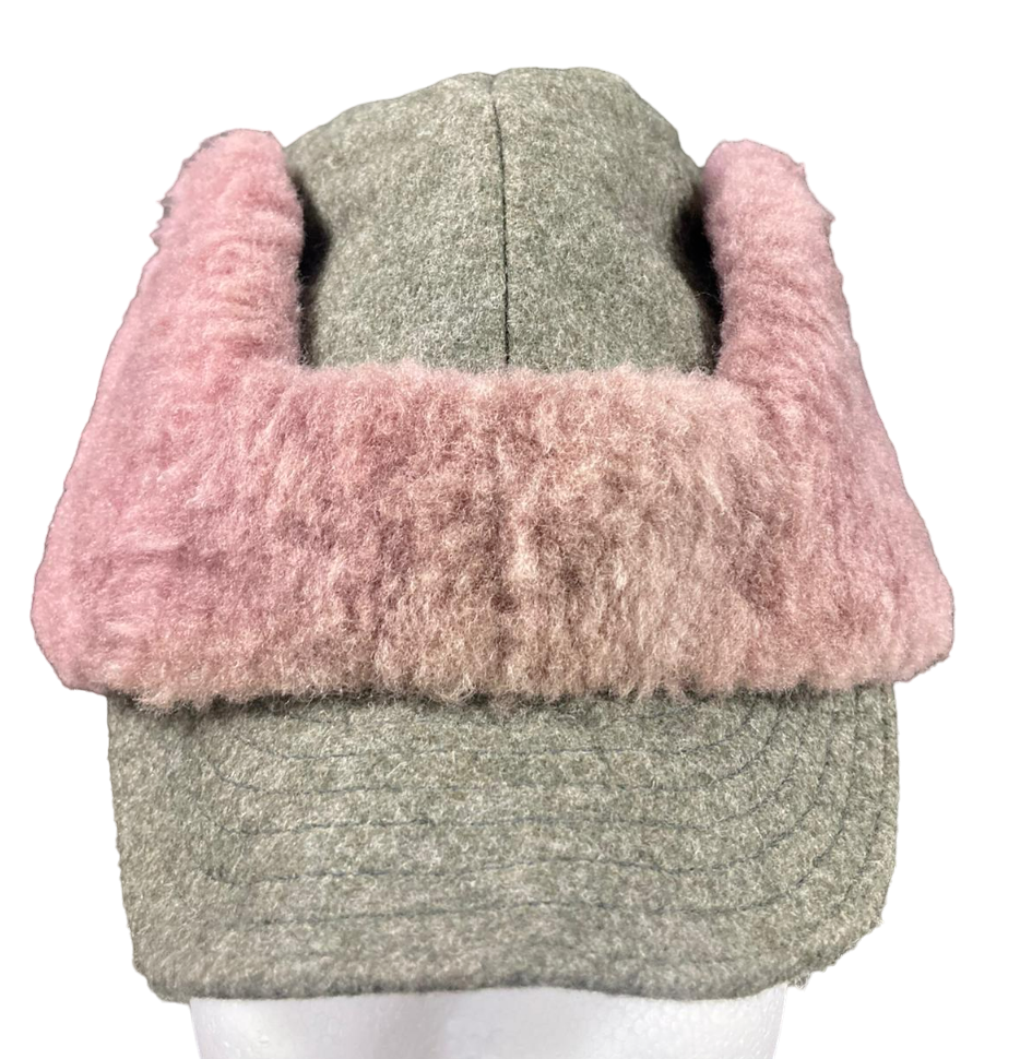 Genuine Swedish Army M43 Wool Trapper Hat Sheepskin Fleece Vintage ...