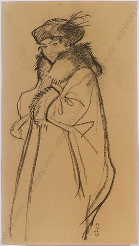 Hans Strohofer (1885-1961) "Female Portrait", Drawing, 1913 | eBay