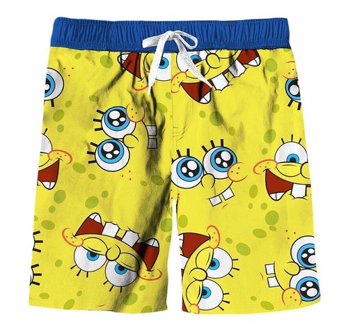 SPONGEBOB SQUAREPANTS UV-50 Swim Trunks Bathing Suit NWT Boys 4, 5-6 or ...