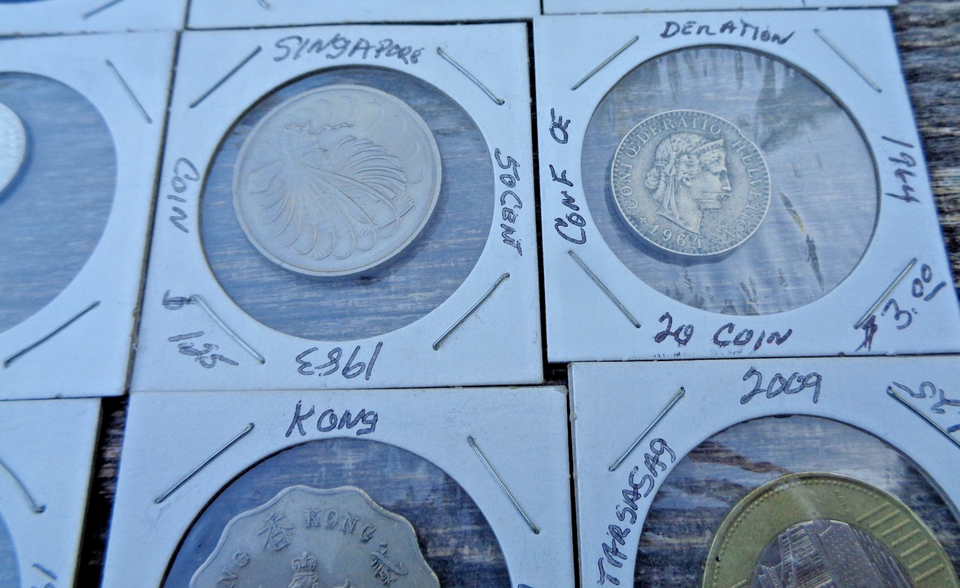 Lot of (24) pcs Trade Tokens Foreign Coins Medals..ect | eBay