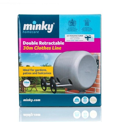 Minky Double Retractable Clothes Line 2 x 15m WI230 | eBay UK
