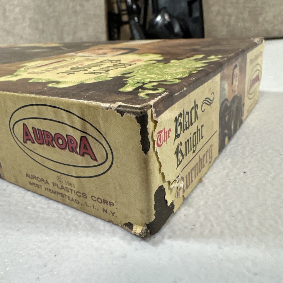 Aurora “The Black Knight of Aurnberg” Vintage 1965 1/8 Scale Model Kit ...