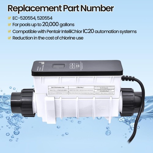 Fits Pentair Compool CP3400 #EC-520554 IC20 SALT CHLORINE GENERATOR ...