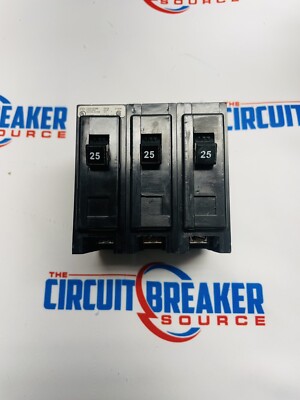CUTLER HAMMER BAB3025H CIRCUIT BREAKER 3P 240VAC 25A TYPE BA BAB3025H ...