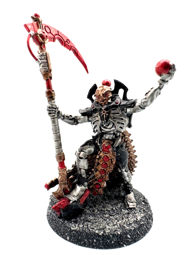 NECRON OVERLORD SCYTHE KITBASHED PAINTED Necrons Warhammer 40K | eBay