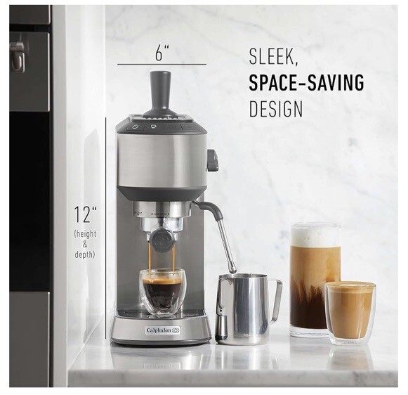 Calphalon Compact Espresso Machine, with Milk Frother. Ships ASAP | eBay