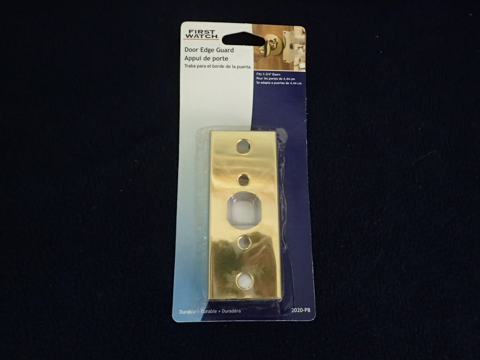First Watch Door Edge Guard Fits 1 3/4 inch doors Solid Brass New in ...