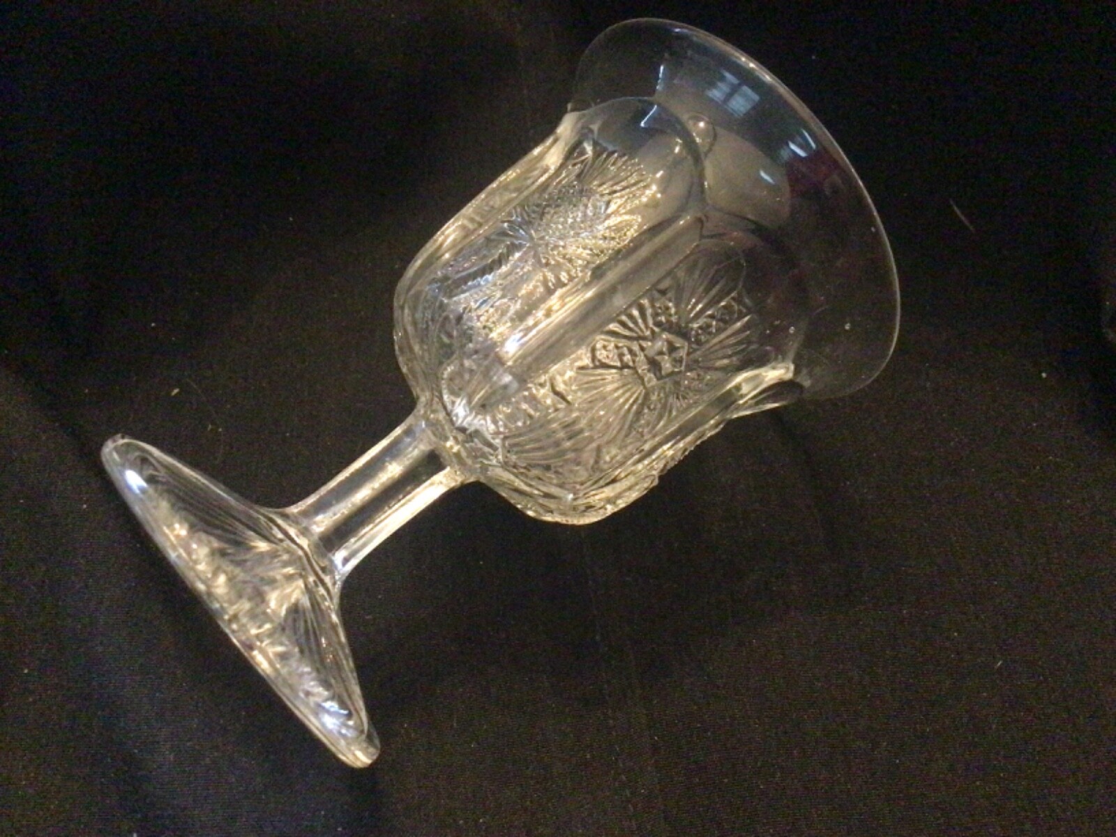 EAPG - John B. Higbee Glass Co. "Delta, Canadian Thistle" (2) wines | eBay