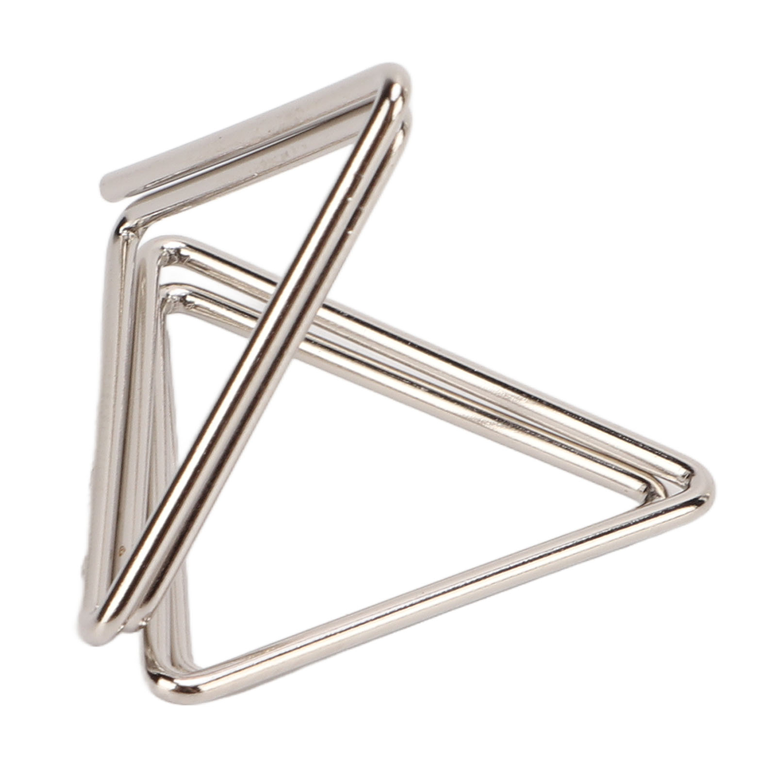 24x Card Clip Holder Triangular Simple Portable Card Clips (Silver) | eBay