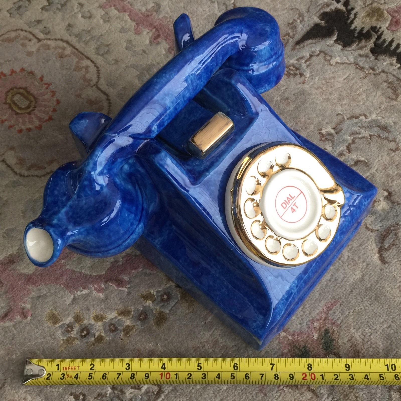 Rare Vintage Signed Carters of Suffolk Pottery Collector's Blue ...
