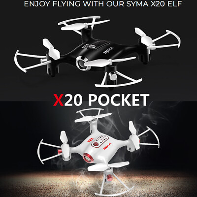 Cheerwing Syma X20 Mini Drone RC Nano Quadcopter w/ Auto Hovering 3D ...