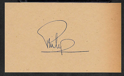 Prince Philip Autograph Reprint On Genuine Original Period 1950s 3x5 ...