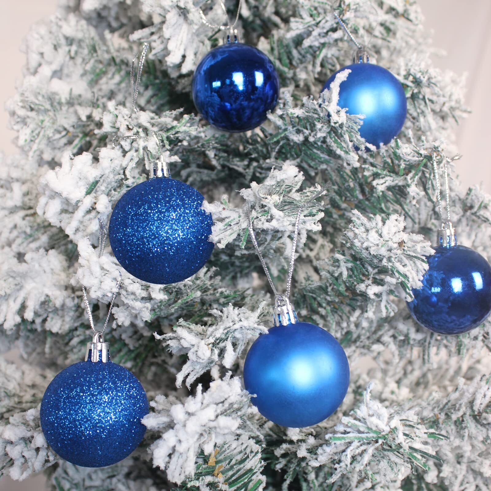 24pcs Christmas Decor Baubles Tree Hanging Balls Xmas Party Wedding ...