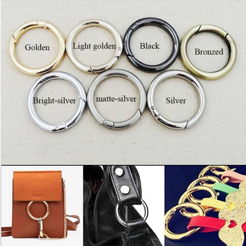 Backpack Circle Hiking Carabiner Round Buckle 28mm Snap Clips Keyring ...