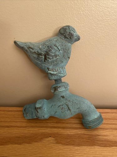 Vintage Brass Bird Spigot Garden Outdoor Faucet Water Tap Patina | eBay